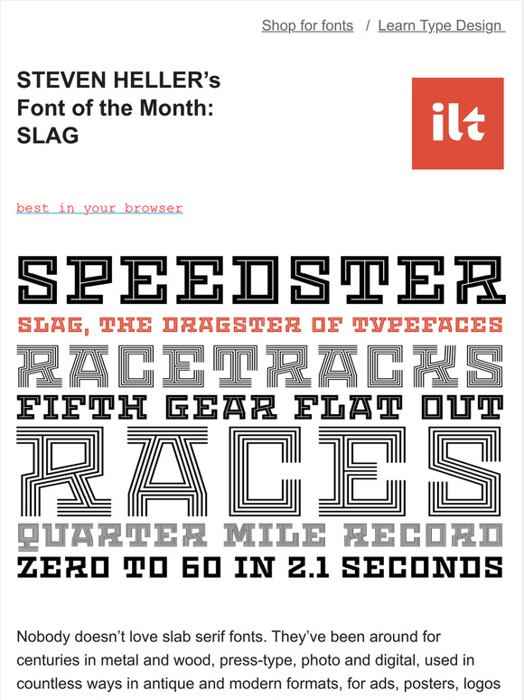 I Love Typography: The hot-rod of fonts 🔥 | Milled