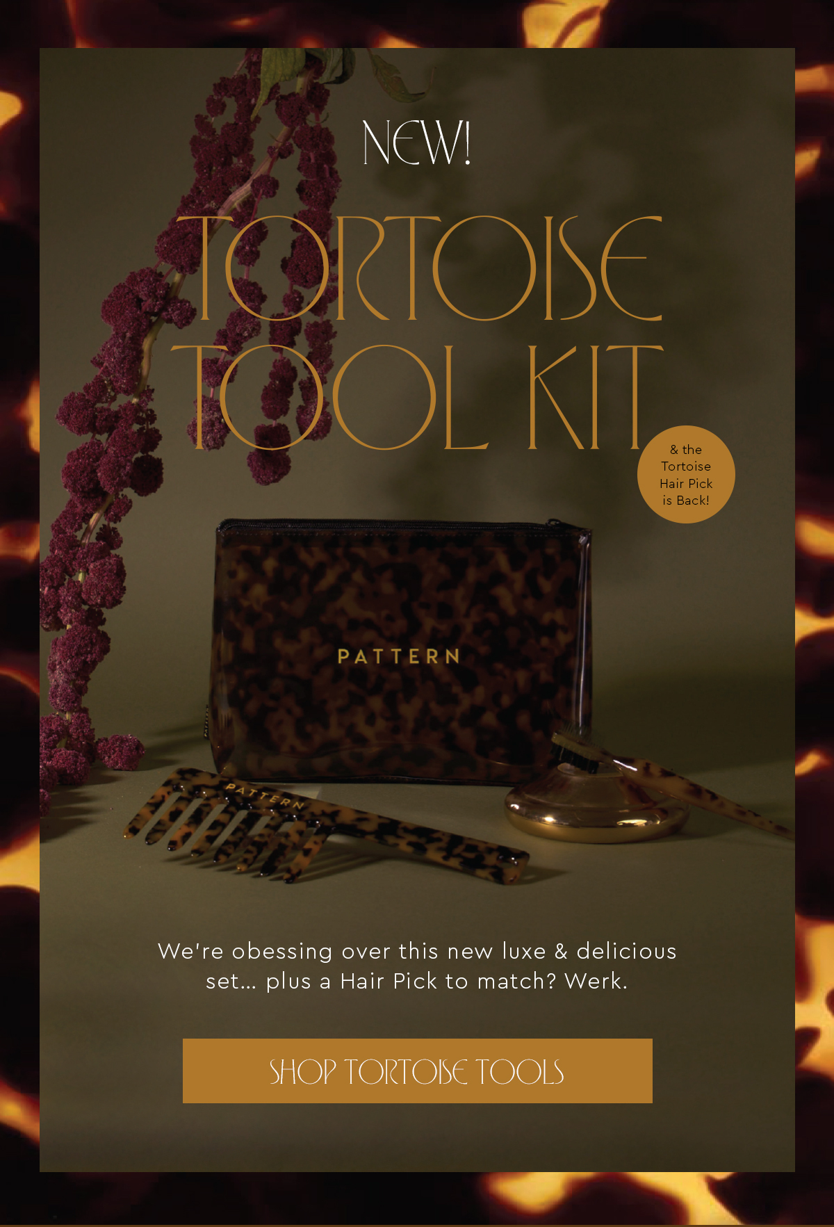 Pattern Beauty: NEW: PATTERN Tortoise Tool Kit 💛 | Milled