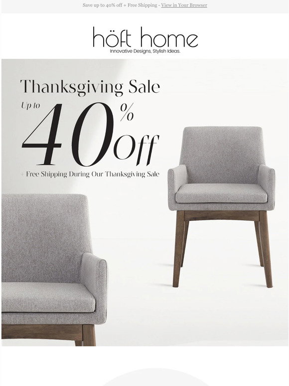 Hoft Home: Our Thanksgiving Sale Is Officially Live | Milled
