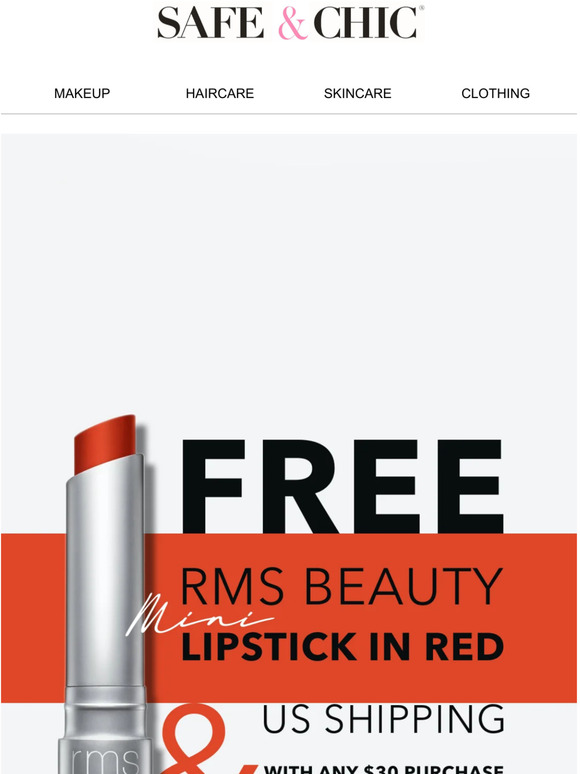 Safe & Chic: FREE RMS Beauty Lipstick GWP + Delivery 😘 | Milled