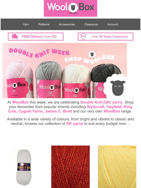 WoolBox: Welcome to Double Knit (DK) Week at WoolBox! FREE Delivery ...