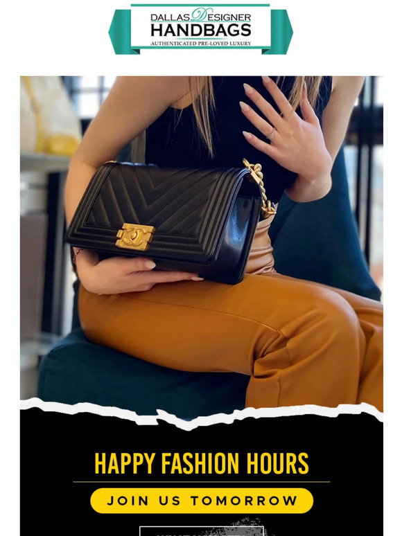 Dallas Designer Handbags: It's official | You're Invited To Join Happy ...