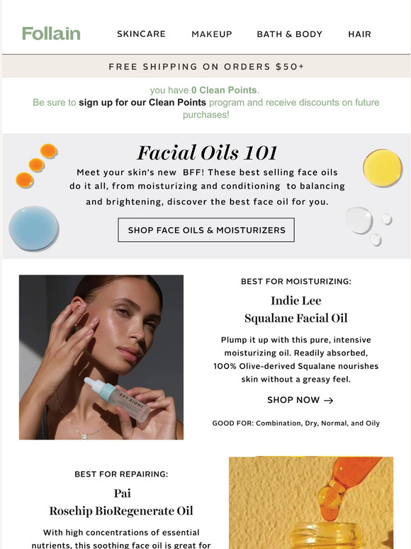 Follain: Facial Oils 101 | Milled