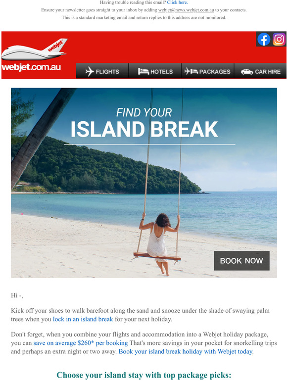 Webjet: Island breaks 🌴 Flights + 7 nights in Bali from $1,225pp | Milled