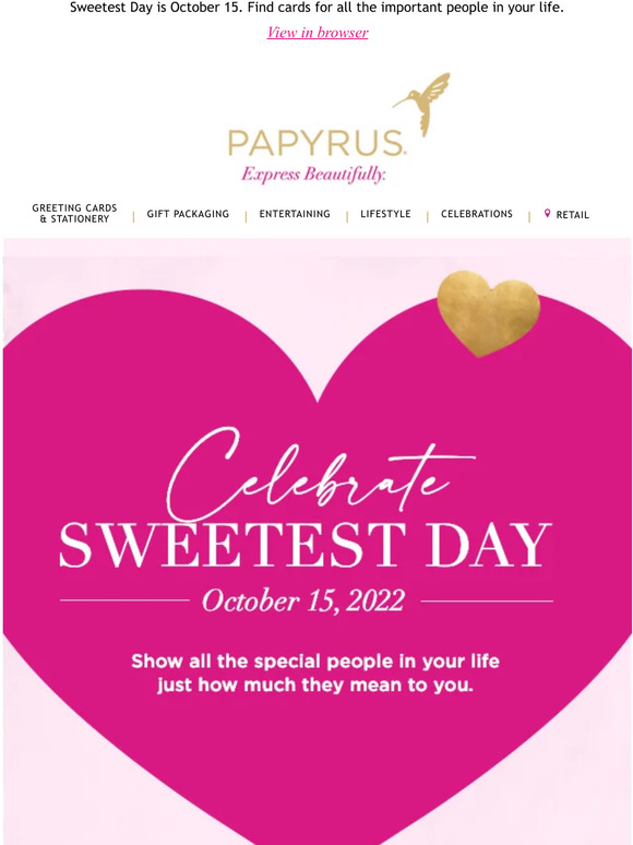 Papyrus: Thinking of You Day is August 20th - Celebrate with Us! | Milled