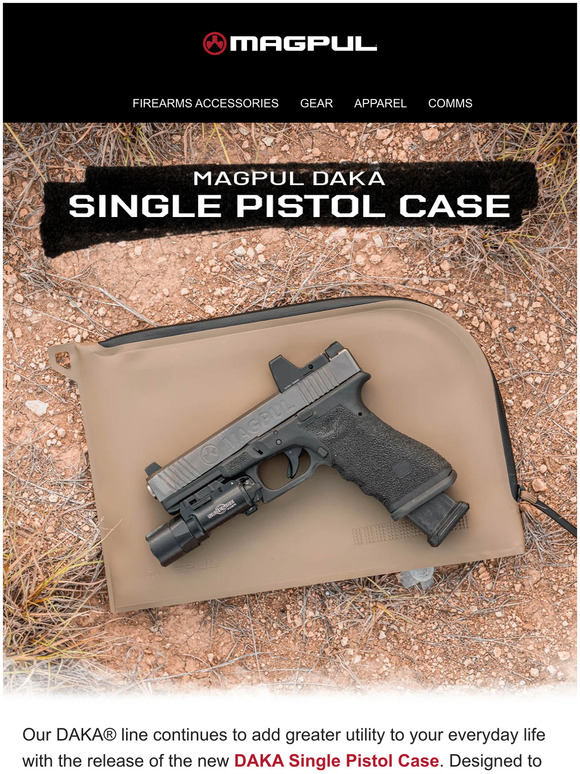 Magpul: Now Available: DAKA Single Pistol Case | Milled