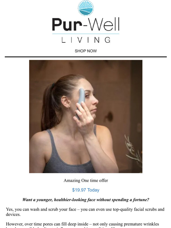 Pur-Well Living: GIFT NOTICE: Pur-Pore removes wrinkles for less than ...