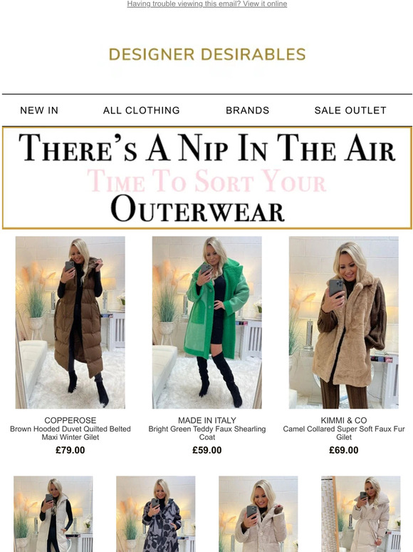 Designer Desirables: 🥶 There's A Nip In The Air 🥶 - Time To Sort Your ...