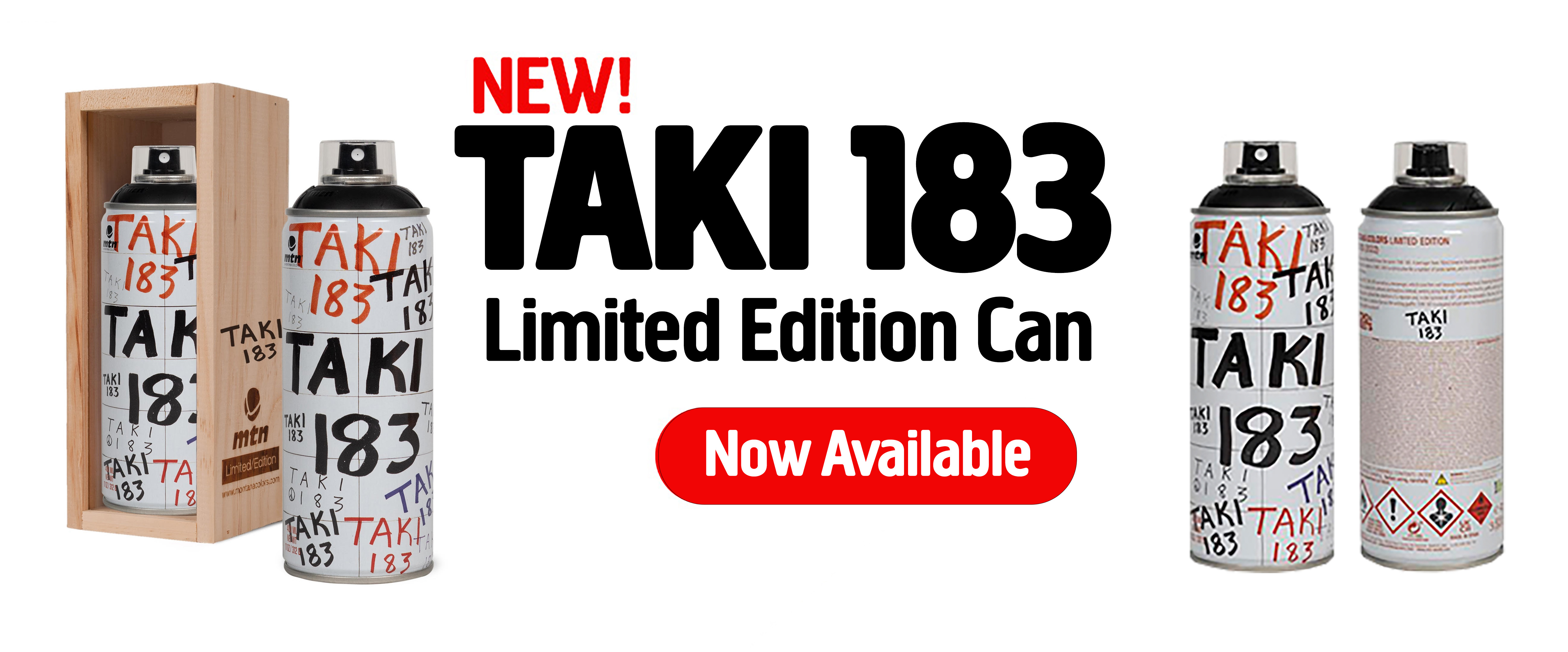 Spray Planet: NEW! TAKI183 Limited Edition Can - Now Shipping! | Milled