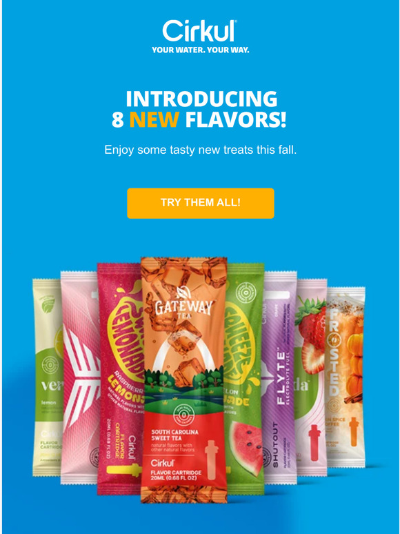 Cirkul: Attention! 🚨 New Flavors Available Now! | Milled