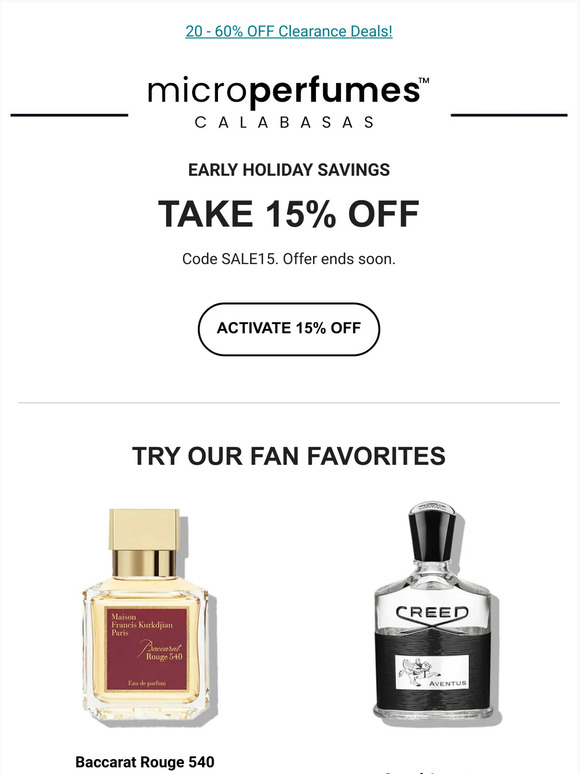 MicroPerfumes: ️ From MicroPerfumes! Because you're a valued subscriber ...