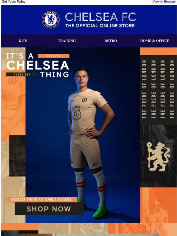 Chelsea Megastore: THIRD KIT 22/23: EARLY ACCESS! | Milled