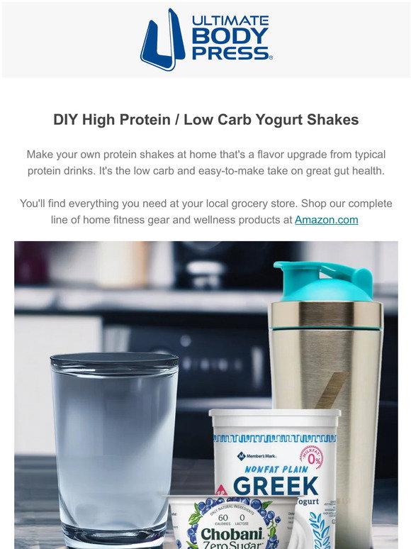 Ultimate Body Press: DIY high protein/low carb yogurt shakes... ☺ | Milled