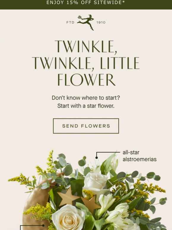 ftd: Twinkle, Twinkle, Little Flower | Milled