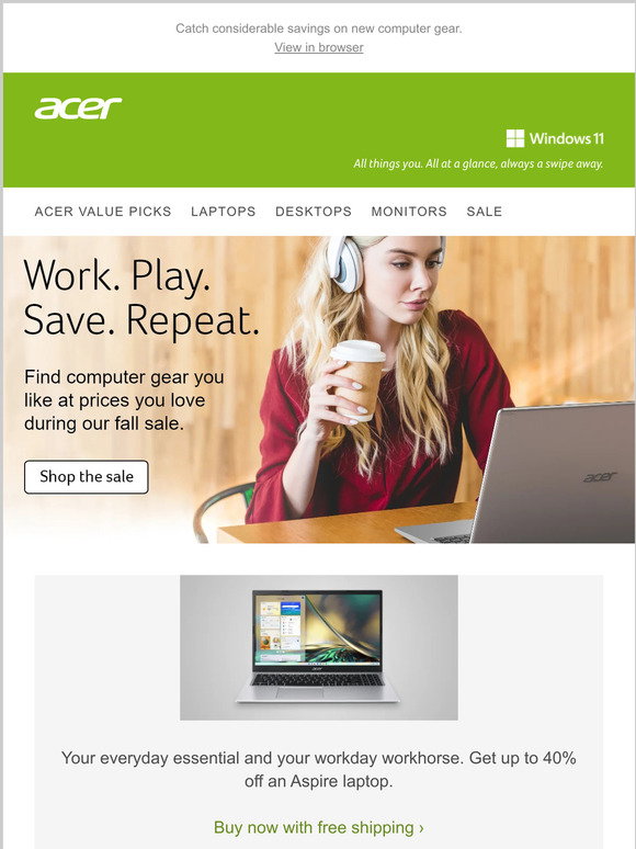 Acer: Time to celebrate all the cool computer stuff on sale | Milled