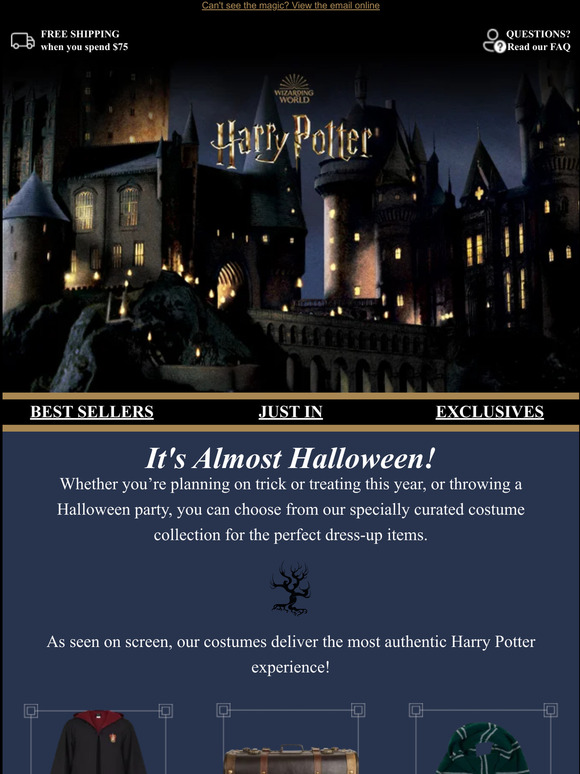 Harry Potter Shop: Costumes at the ready! 🧹 | Milled