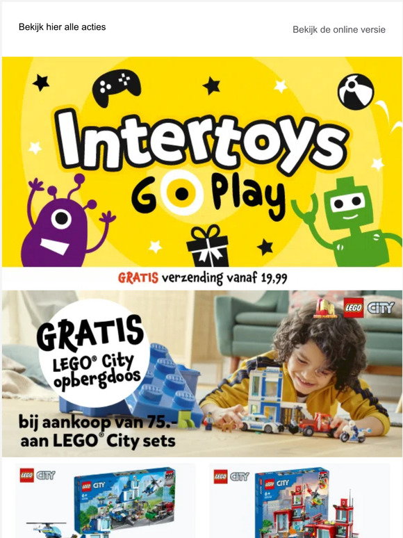 Intertoys: GRATIS LEGO City opbergdoos bij aankoop van 75,- aan LEGO ...