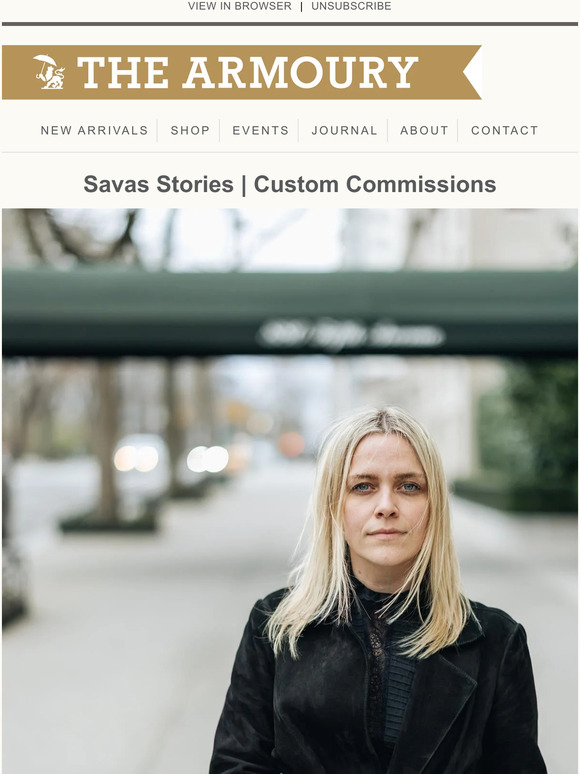 The Armoury: Savas Stories | Trunk Show Oct. 7 - 8 | Milled