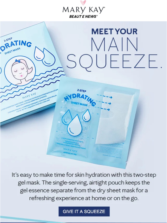 Mary Kay : 👋 Ex-squeeze me! You need a hydration break. | Milled