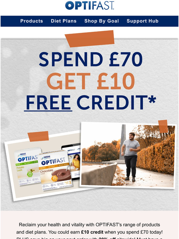 Optifast: Spend £70 and get £10 credit FREE 🎁 | Milled