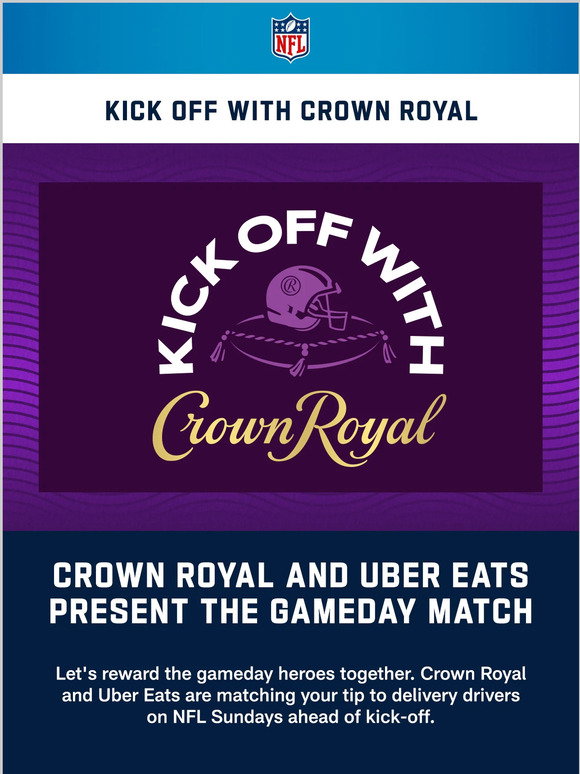 nfl game pass row: Kick Off With Crown Royal is Back! | Milled