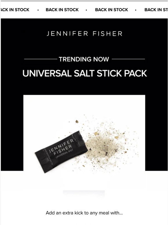 Jennifer Fisher: Universal Salt Stick Pack | Milled