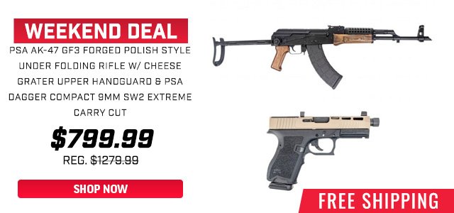 Palmetto State Armory: PSA GF3 Nutmeg Underfolder Rifle & Dagger RMR ...