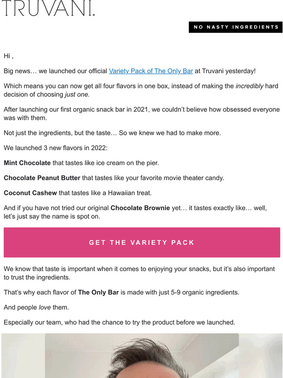 Truvani: Now Available🎉 The Only Bar Variety Pack | Milled