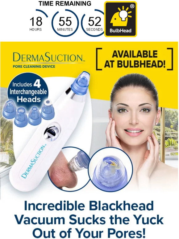 BulbHead: DermaSuction: Remove impurities and blackheads | Milled