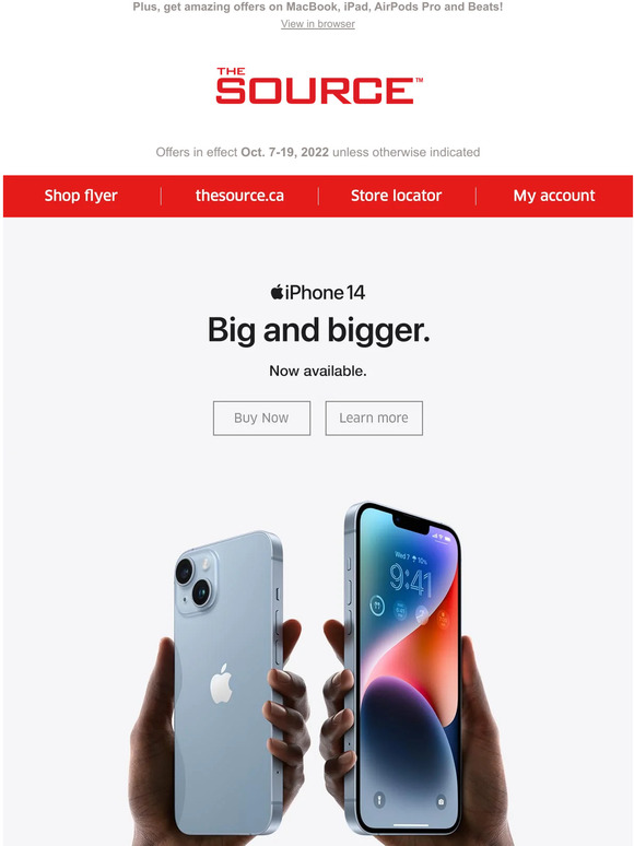 The Source: iPhone 14 Plus has arrived! Step up your tech with the ...