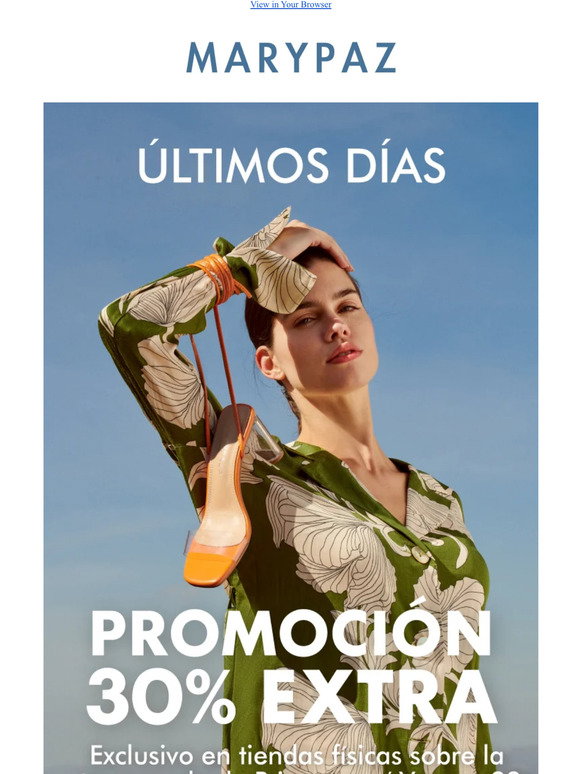 Marypaz ES: 30% EXTRA en tiendas físicas de la temporada SS22 | Milled