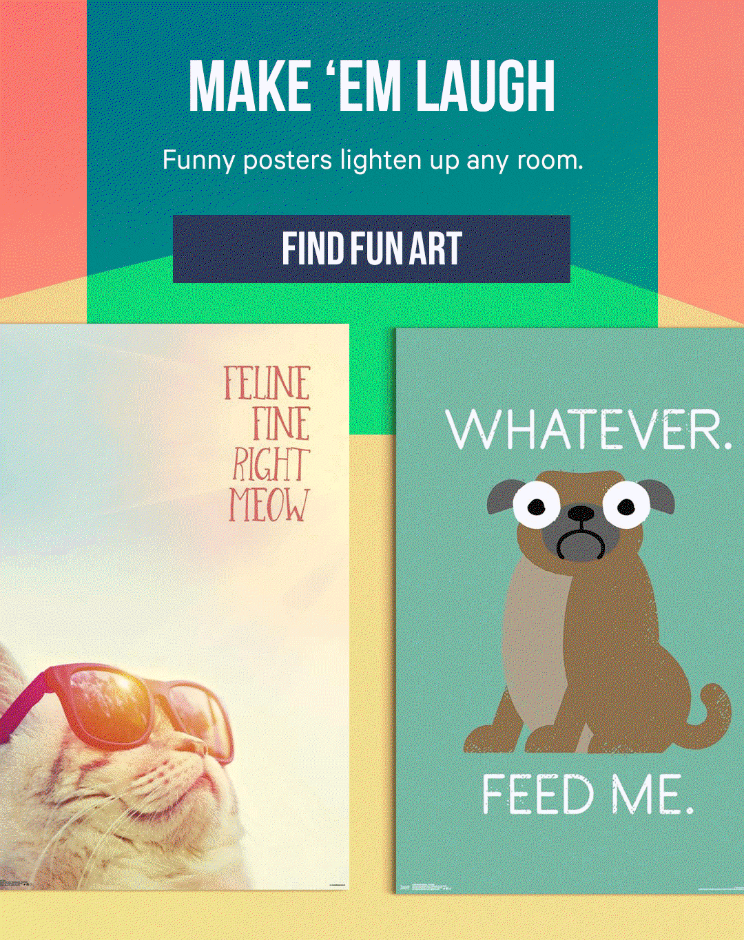 AllPosters: Lighten up the mood with funny posters. | Milled