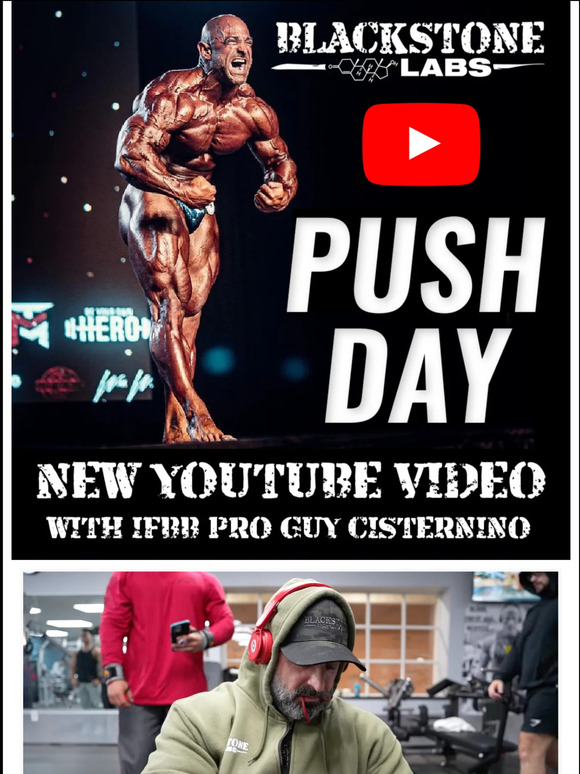Blackstone Labs: Push Day at Golds Gym with Guy Cisternino | Milled