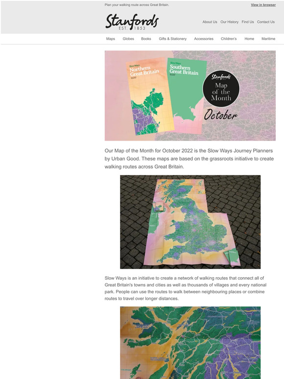 Stanfords: Our October Map of the Month | Milled