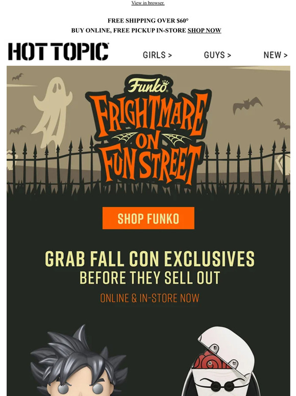 Hot Topic: Fall Con Funko + Loungefly exclusives are here! 🎃 | Milled