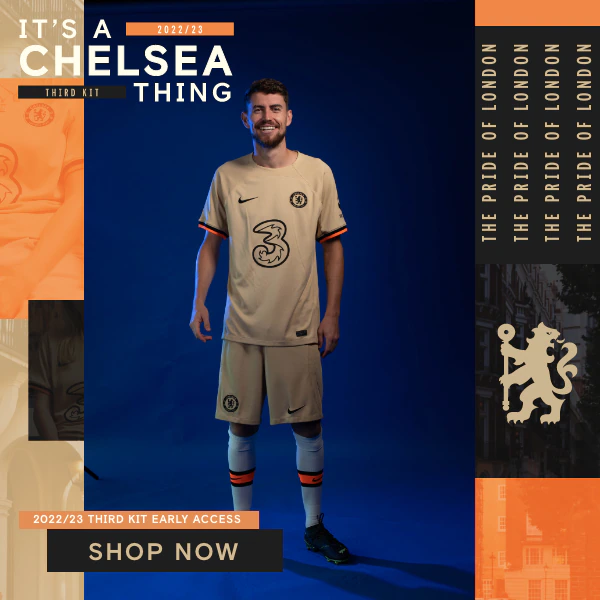 Chelsea Megastore: MATCHDAY! Shop Early Access 22/23 Third Kit | Milled