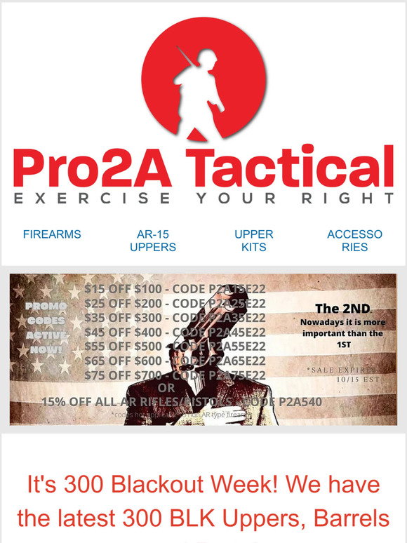 Pro2A Tactical: It's 300 BLK Week! We have all the latest AR-15 300 BLK ...