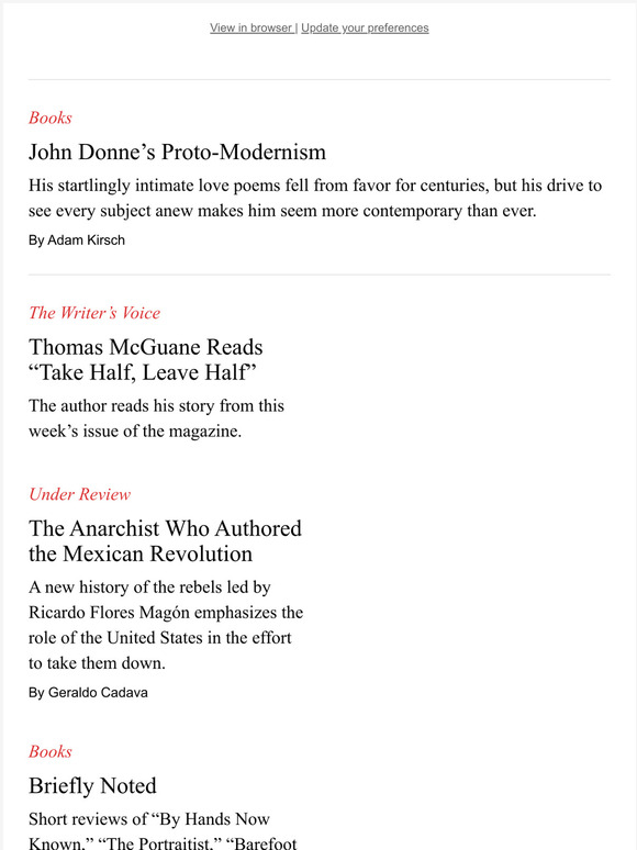 The New Yorker: John Donne’s Proto-Modernism | Milled