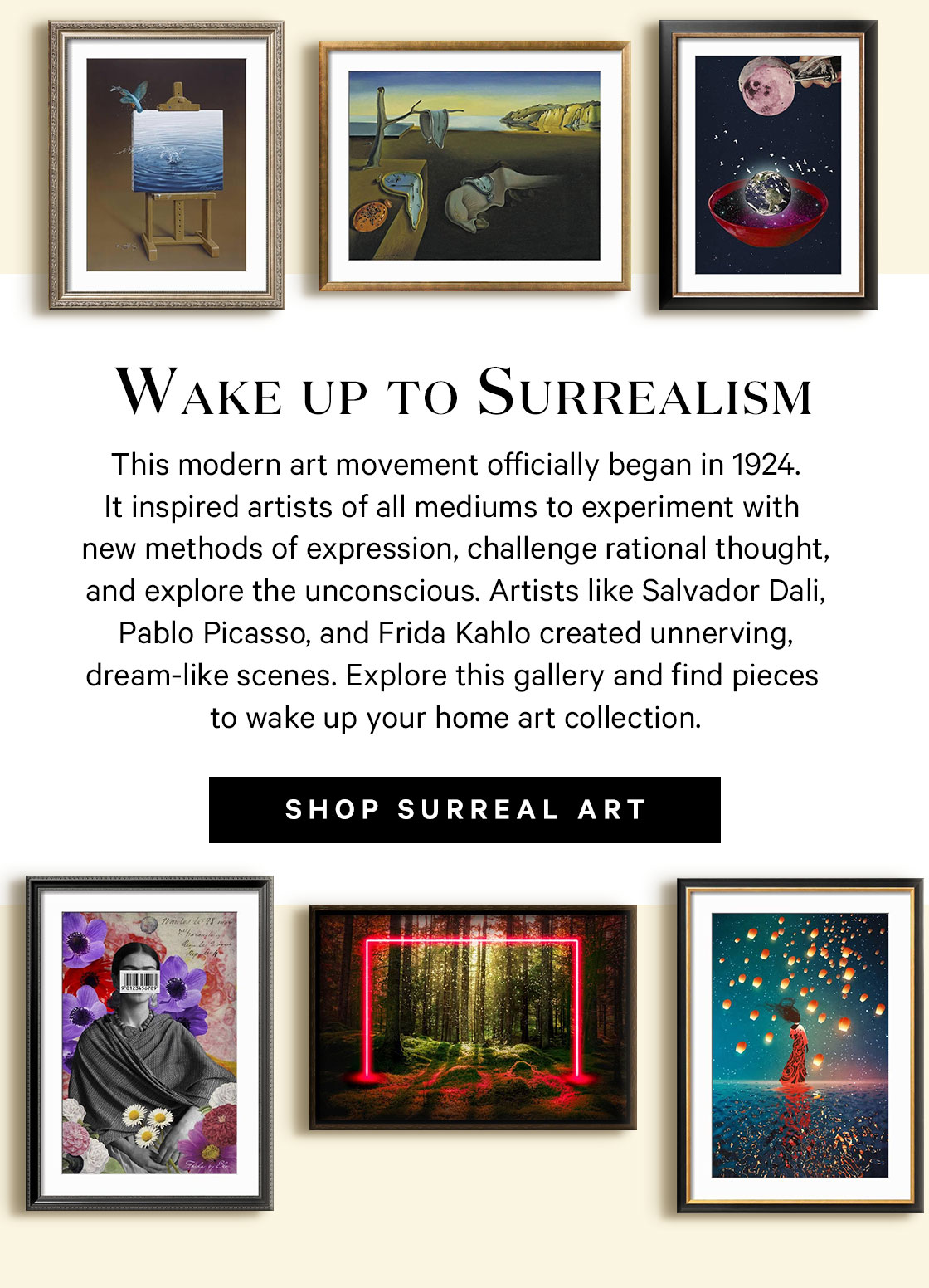 Art.com: Expand your mind and art collection with Surrealism. | Milled