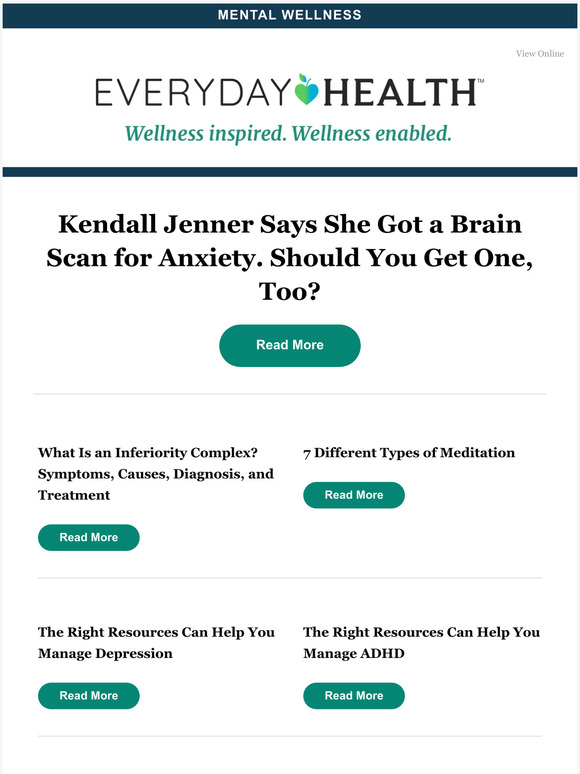 Lifescript Kendall Jenner Says She Got A Brain Scan For Anxiety