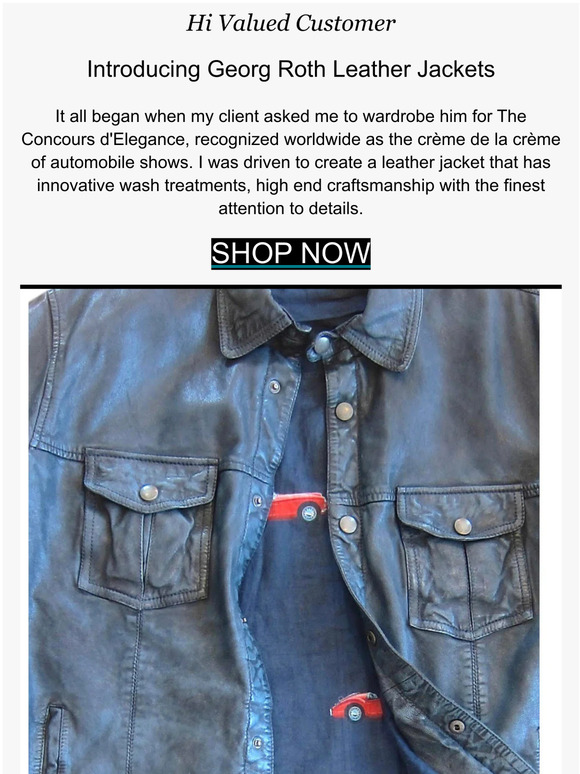 Georg Roth: Introducing: Georg Roth Leather Jackets | Milled