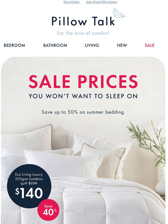 Pillow Talk: Sale prices you won't want to sleep on | Milled