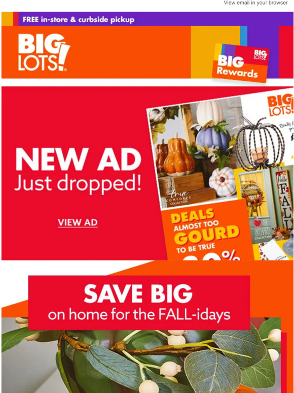 Big Lots: 📢 Announcing the NEW AD! 📢 | Milled