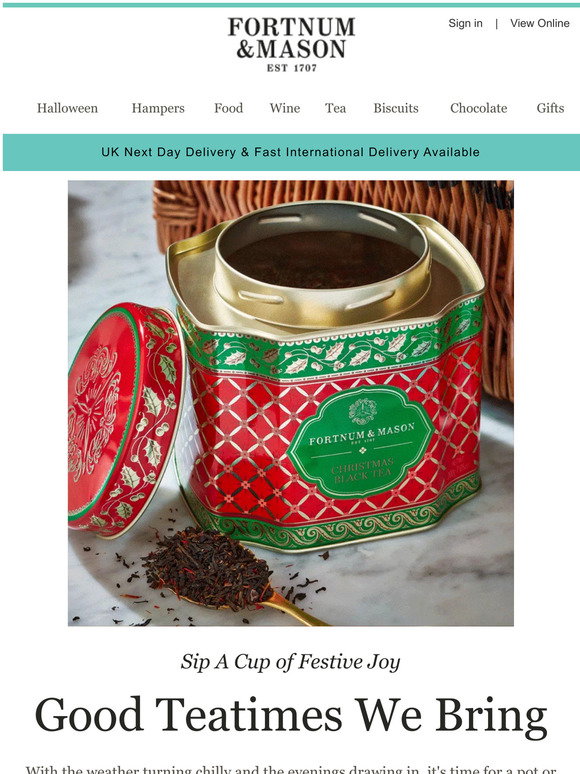 Fortnum & Mason: Meet Our Festive Teas | Milled
