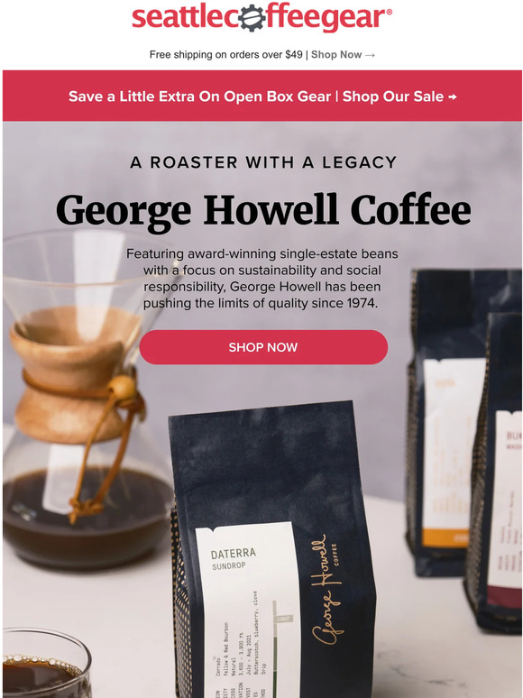Seattle Coffee Gear: New Roaster Alert: George Howell Coffee! | Milled