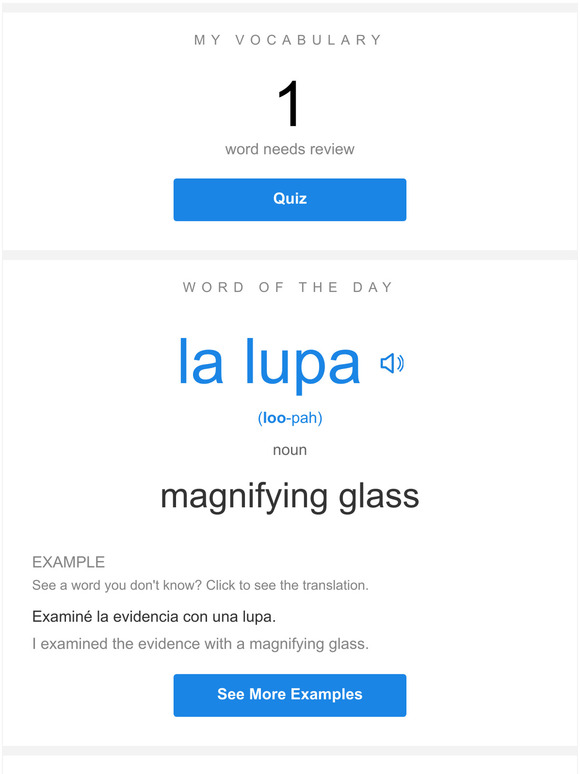Encontrada: SpanishDict Daily Lesson — Review Your Words and Learn "la ...