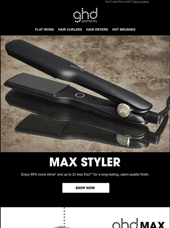 Ghd: Max Wide Plate Styler | Milled