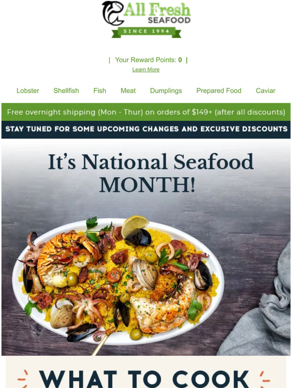 All Fresh Seafood: Did You Know It's National Seafood Month? | Milled