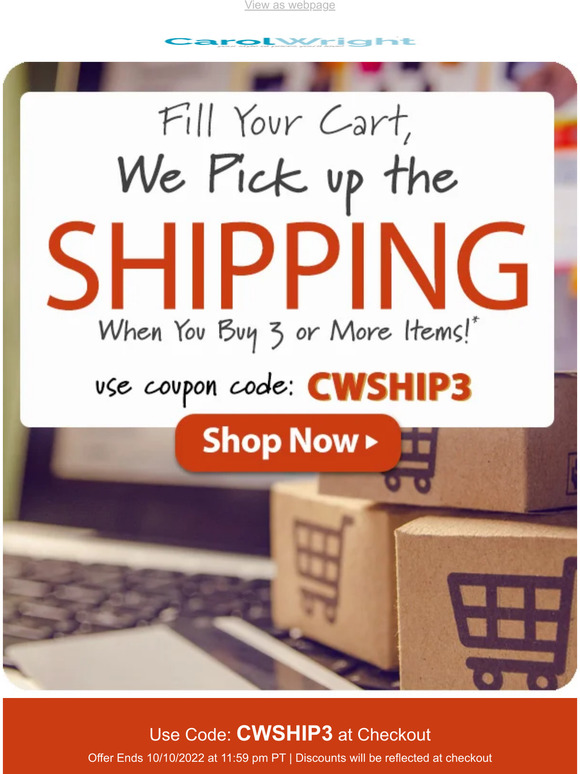 Carol Wright Gifts: You Shop, We Ship Weekend! Shop Now! | Milled