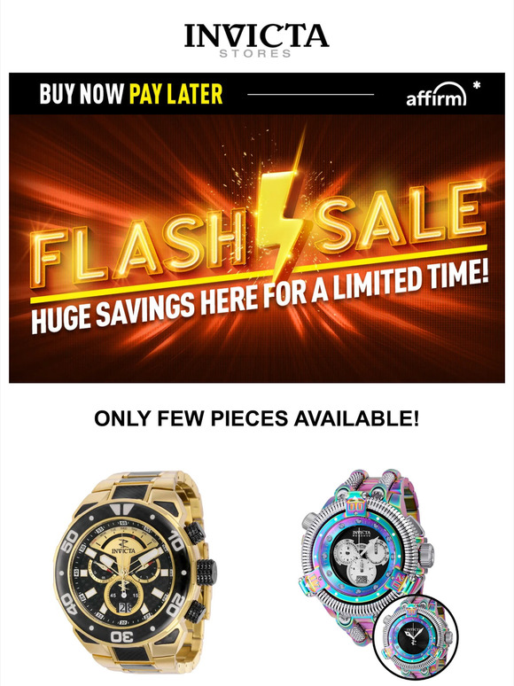 Invicta: 🔴 TONIGHT On Flash Sale: King Python Shutter & More! | Milled